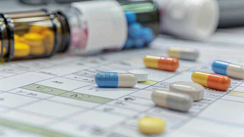 A Diagram of a daily Medication Schedule Emphasizing the Importance of ...