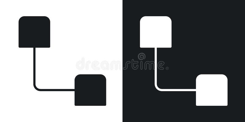 Diagram Nested Icon Isolated on White Background Stock Vector ...