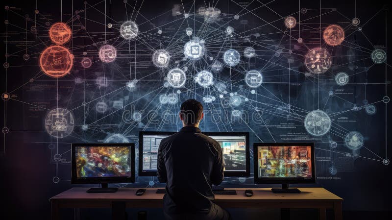 Diagram network data stock illustration. Illustration of wireless - 360994969