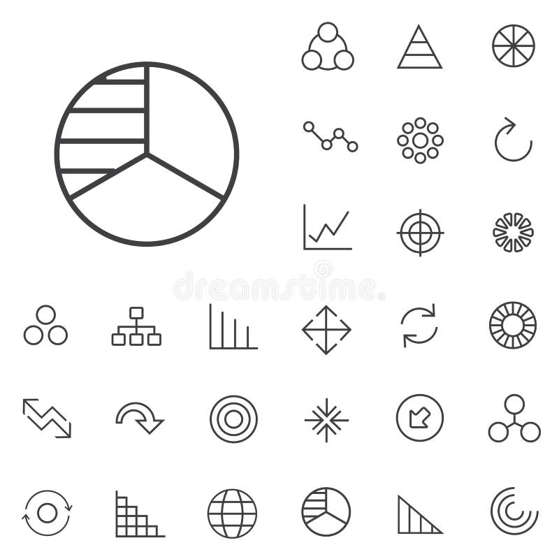 Diagram Outline Vector Icon. Thin Line Black Diagram Icon, Flat Vector ...