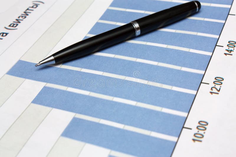 Diagram with pen stock photo. Image of organization, card - 15946732