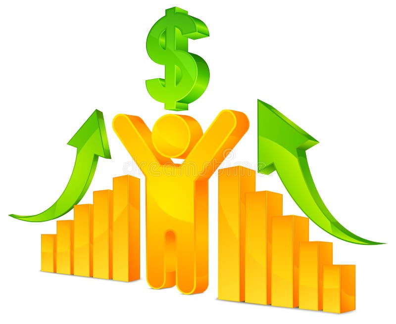 Diagram with person stock vector. Illustration of marketing - 21416968