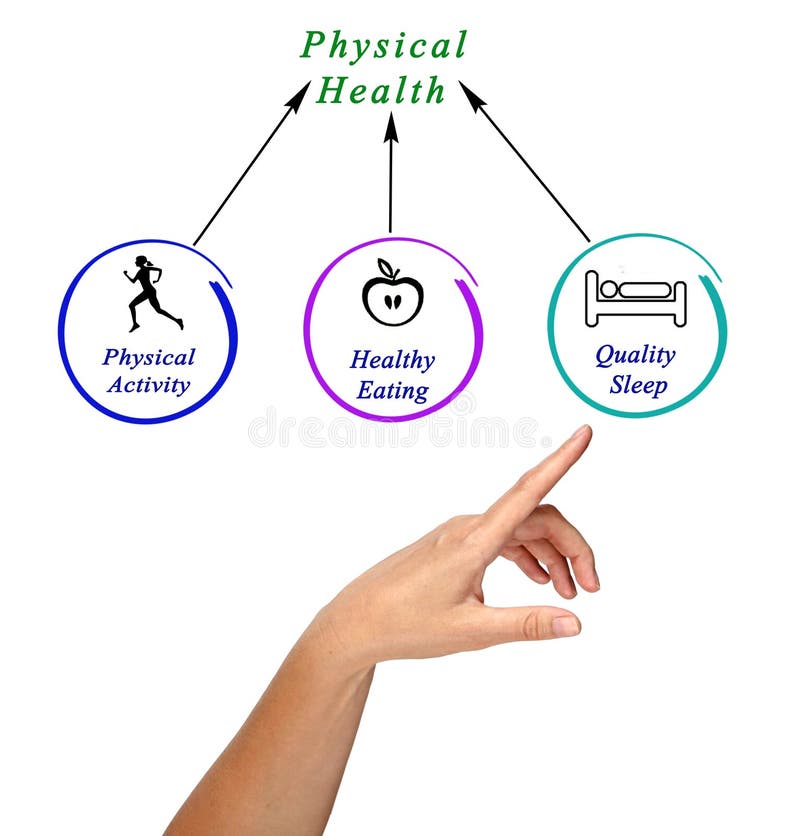 Diagram of Physical health stock photo. Image of healthy - 85605384
