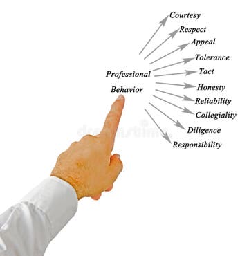 Diagram of Professional Behavior Stock Image - Image of virtual, appeal ...