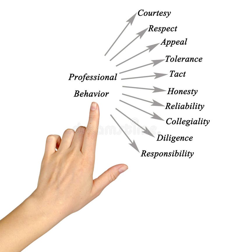 Diagram of Professional Behavior Stock Image - Image of diagram ...