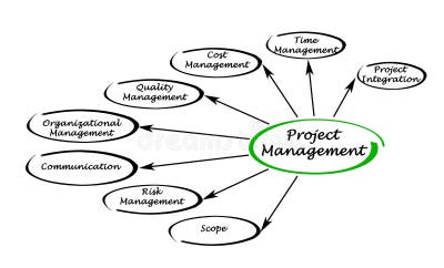Diagram of Project Management Stock Illustration - Illustration of ...