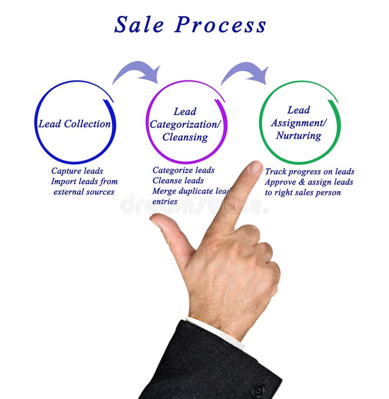 Diagram of sale process stock photo. Image of manager - 85600986