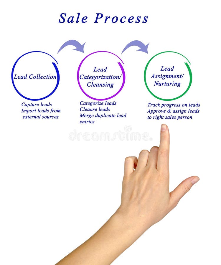 Diagram of sale process stock photo. Image of consultant - 94368868