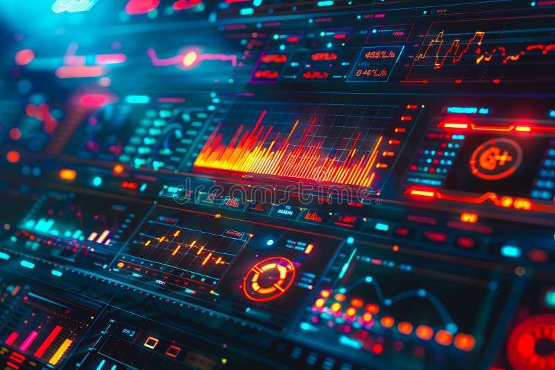 Diagram Scientific Information Futuristic and Technological Dashboard ...