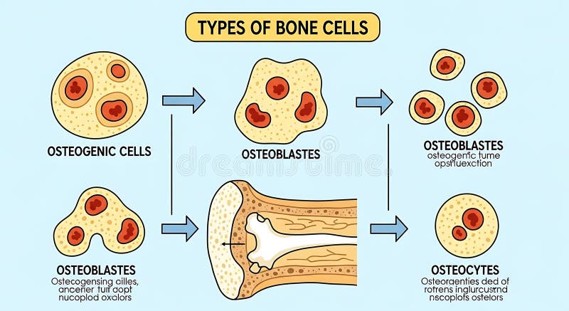 Illustrated Guide To Bone Cell Types: Osteogenic Cells To Osteocytes ...