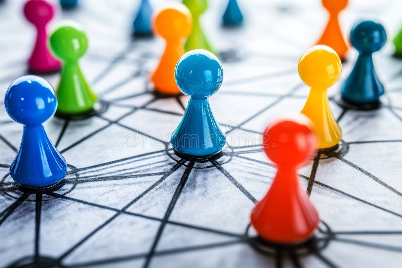 The Diagram Shows Interconnected Nodes and Pathways on a Neutral ...