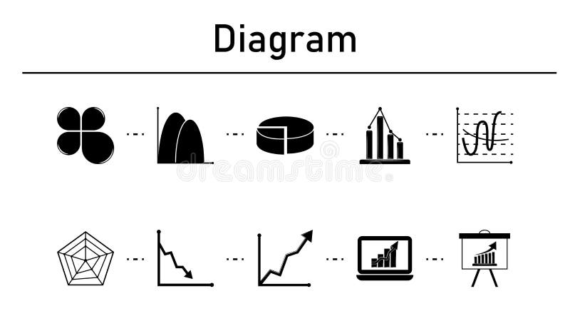 Diagram Simple Concept Icons Set Stock Illustration - Illustration of ...