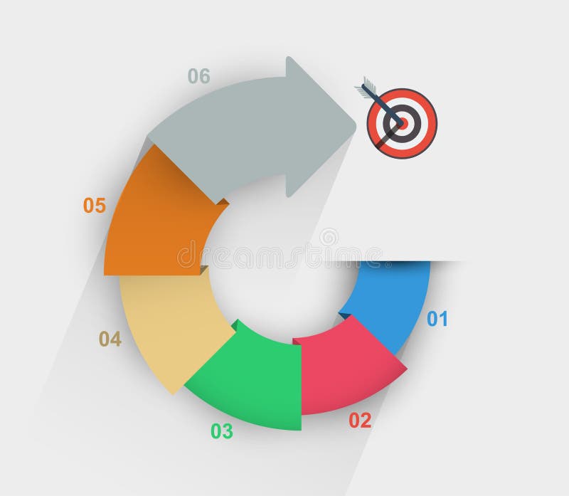 Diagram with Step by Step Data Stock Vector - Illustration of circle ... Diagram with Step by Step Data Stock Vector - Illustration of circle ...