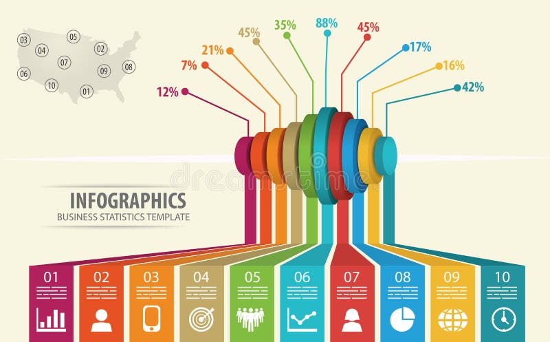 Diagram template stock vector. Illustration of business - 36796339