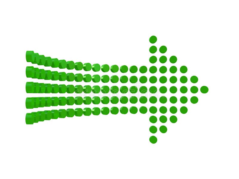 Diagram Uma Seta Isolada No Fundo Branco Ilustração Stock - Ilustração ...
