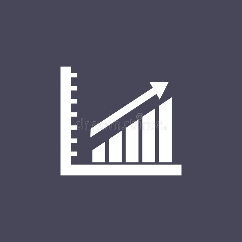 Diagram up icon stock vector. Illustration of finance - 250740866