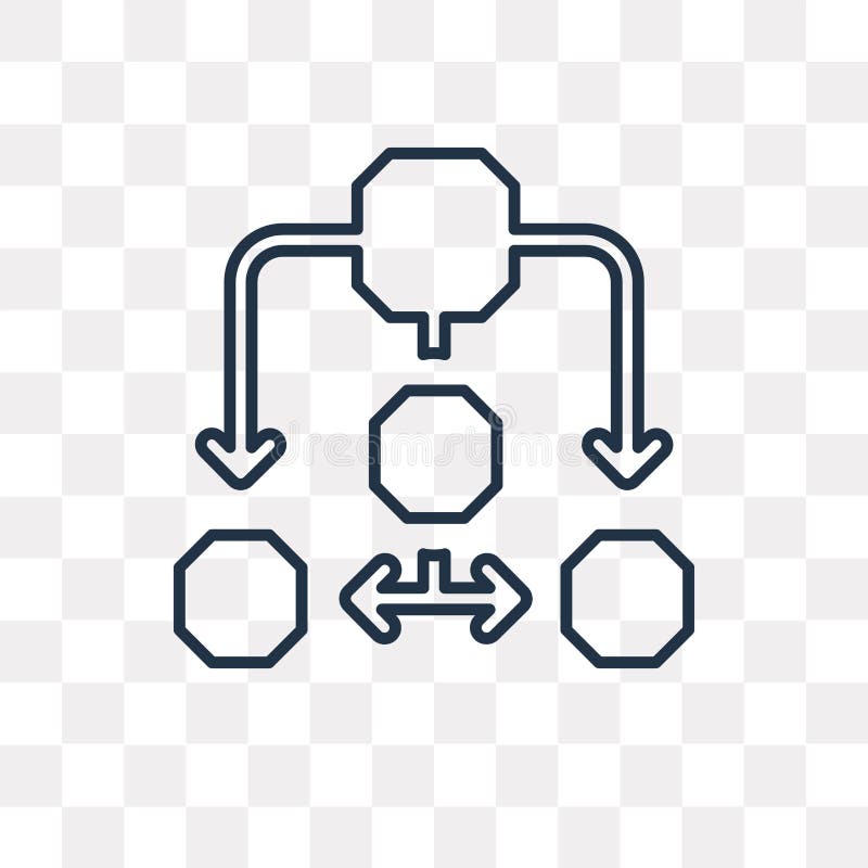 Diagram Vector Icon Isolated on Transparent Background, Linear D Stock ...