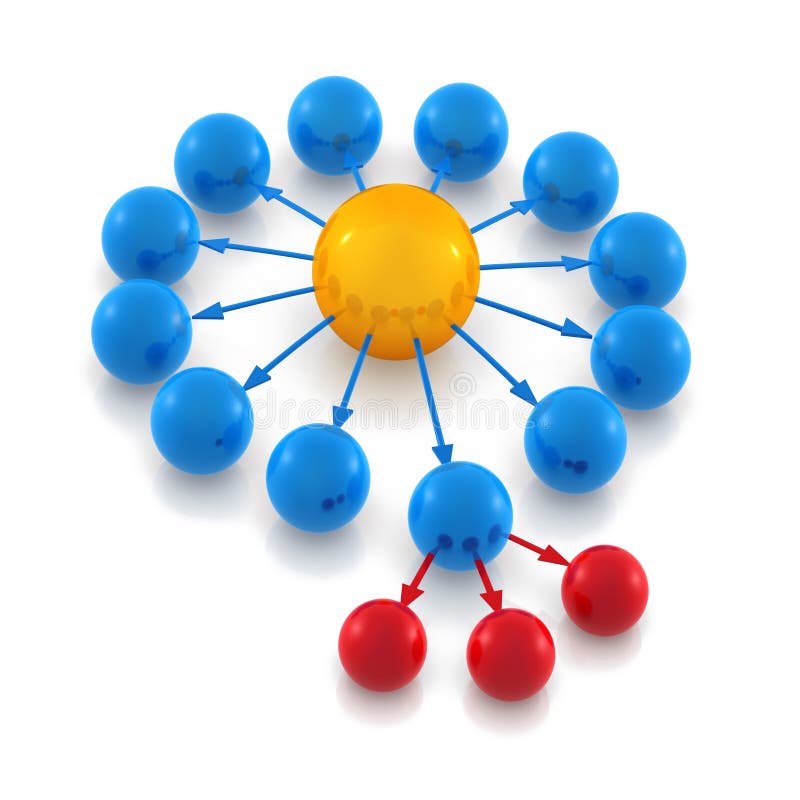 Diagrama da hierarquia ilustração stock. Ilustração de objetos - 23239169