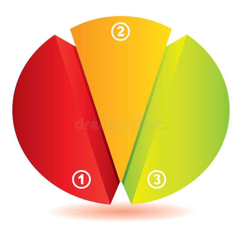 Diagrama del círculo stock de ilustración. Ilustración de proceso ...