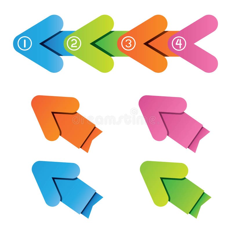 Diagrama Do Processo Da Seta Ilustração Stock - Ilustração de molde ...