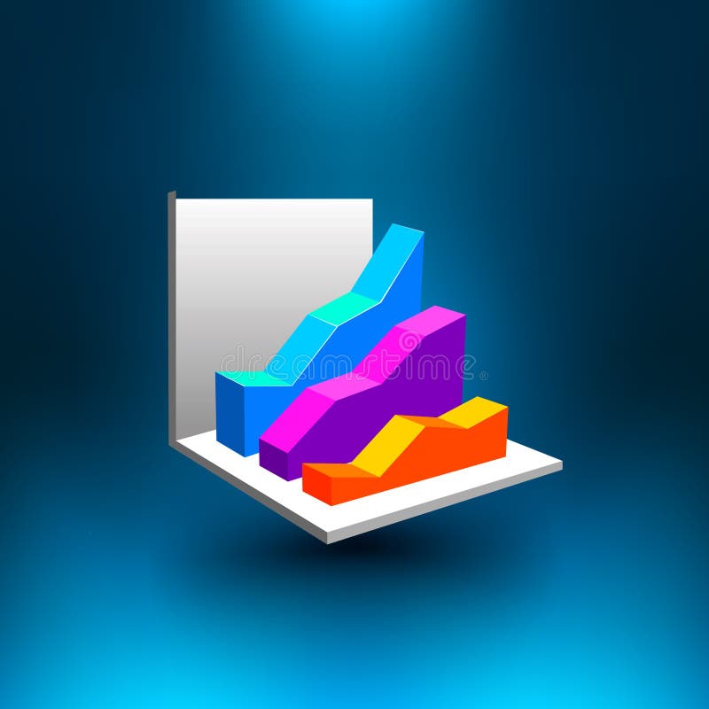 Diagrama do vetor 3D ilustração do vetor. Ilustração de vetor - 21652633