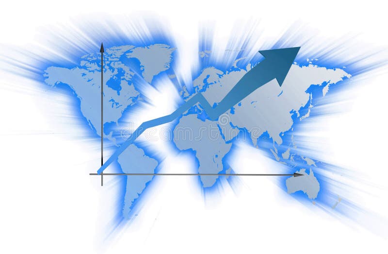 Diagrama em um mapa ilustração stock. Ilustração de global - 21400570