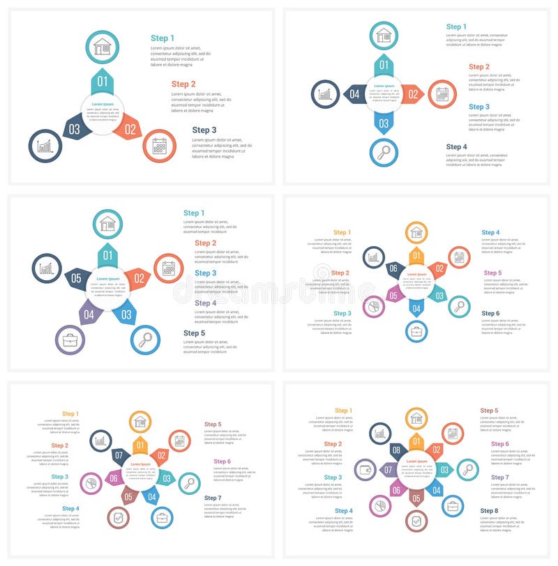 Diagramas del círculo ilustración del vector. Ilustración de circular ...