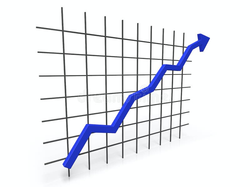 3D-Diagramm stock abbildung. Illustration von rasterfeld - 1248939