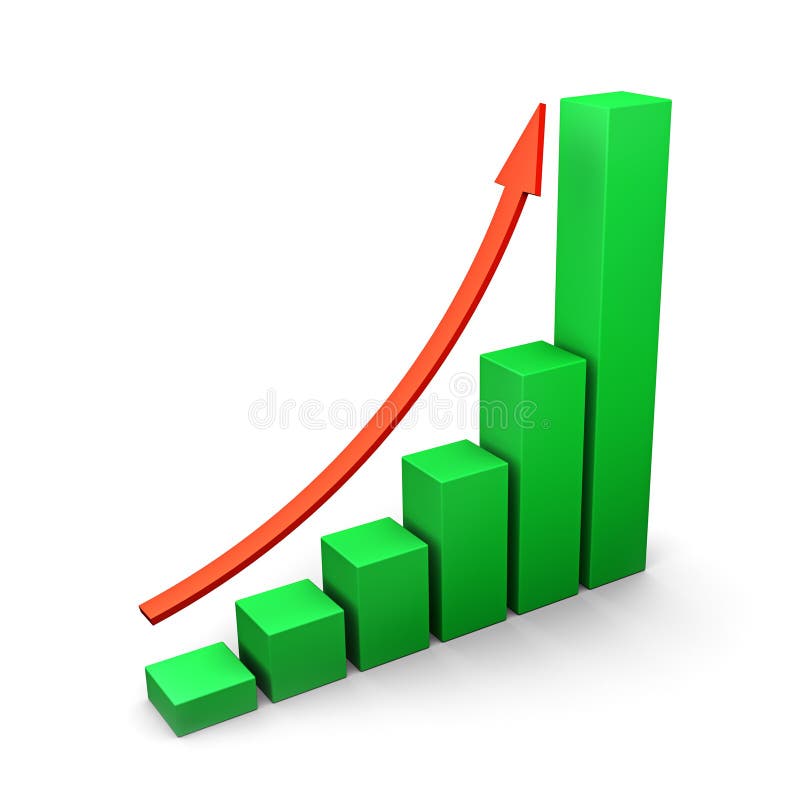 Diagramm 3d stock abbildung. Illustration von grün, analytiker - 18786797