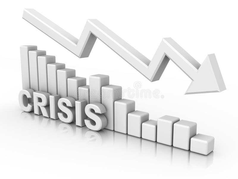 Diagramm. Krise stock abbildung. Illustration von geschäft - 9298873