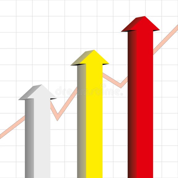 Diagramma della freccia illustrazione vettoriale. Illustrazione di ...