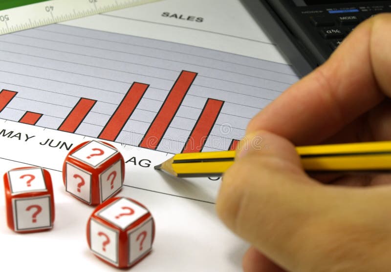 Diagrammanalyse stockbild. Bild von gewinn, würfel, diagramm - 981875