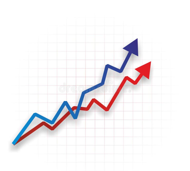 Courbes de diagramme illustration de vecteur. Illustration du concept ...