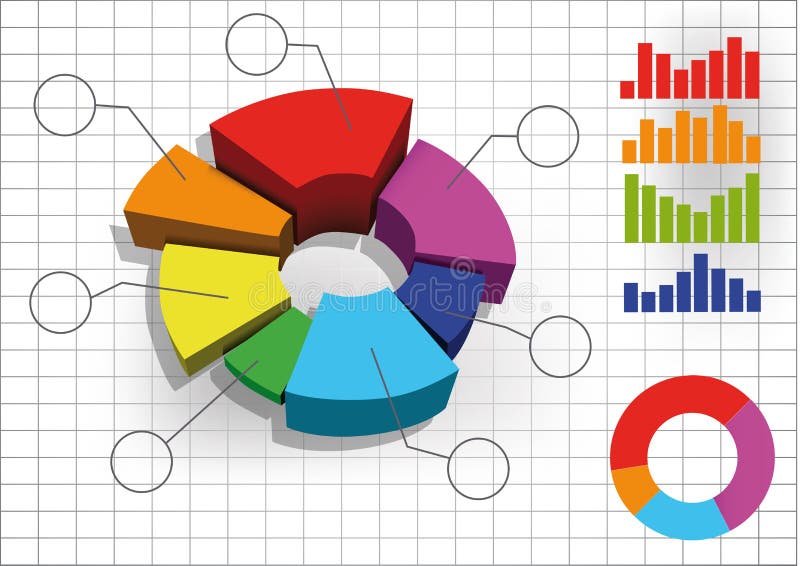 Graphique De Graphique Circulaire. Illustration de Vecteur ...