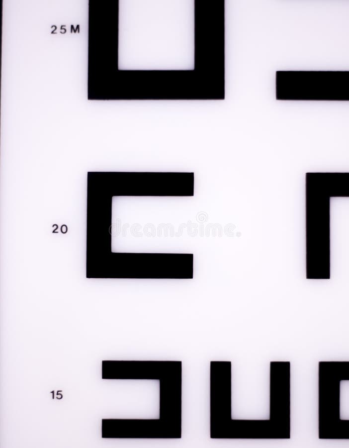 Diagramme D'essai D'oeil D'opticien Photo stock - Image du ...