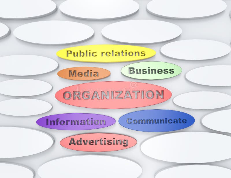 Diagramme d'organisation illustration stock. Illustration du cercles ...