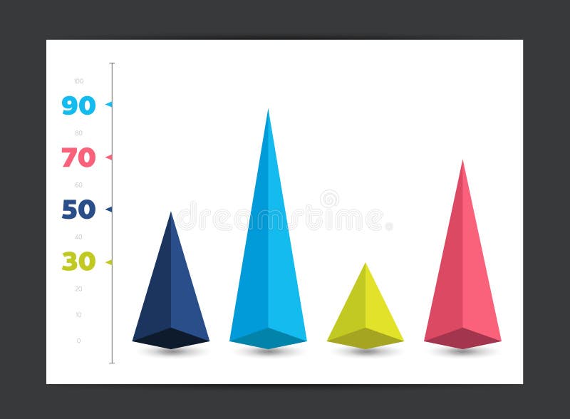 Diagramme De Graphe D'Infographic 3D, Graphique Illustration de Vecteur ...