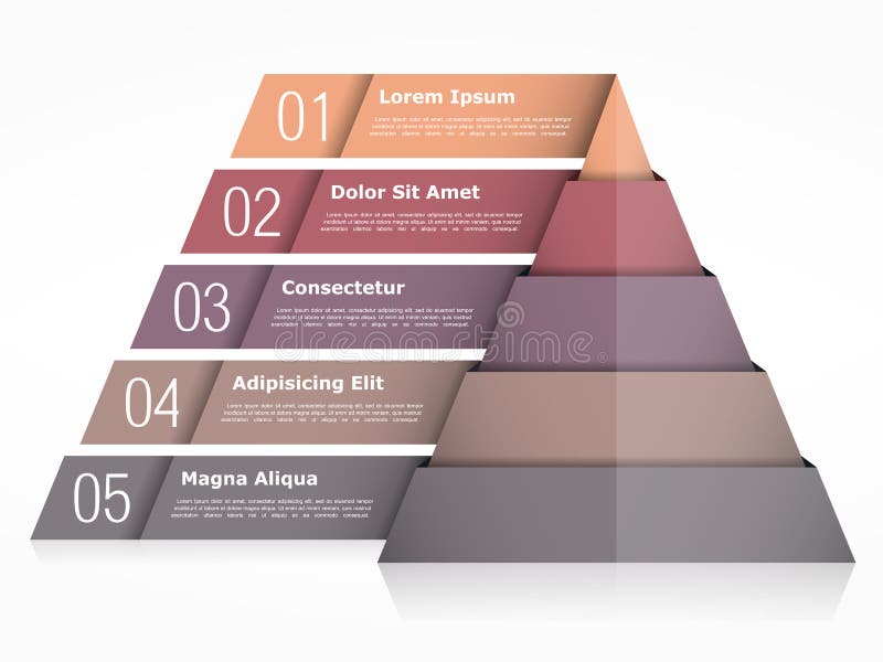 Pyramide Infographics illustration de vecteur. Illustration du ...