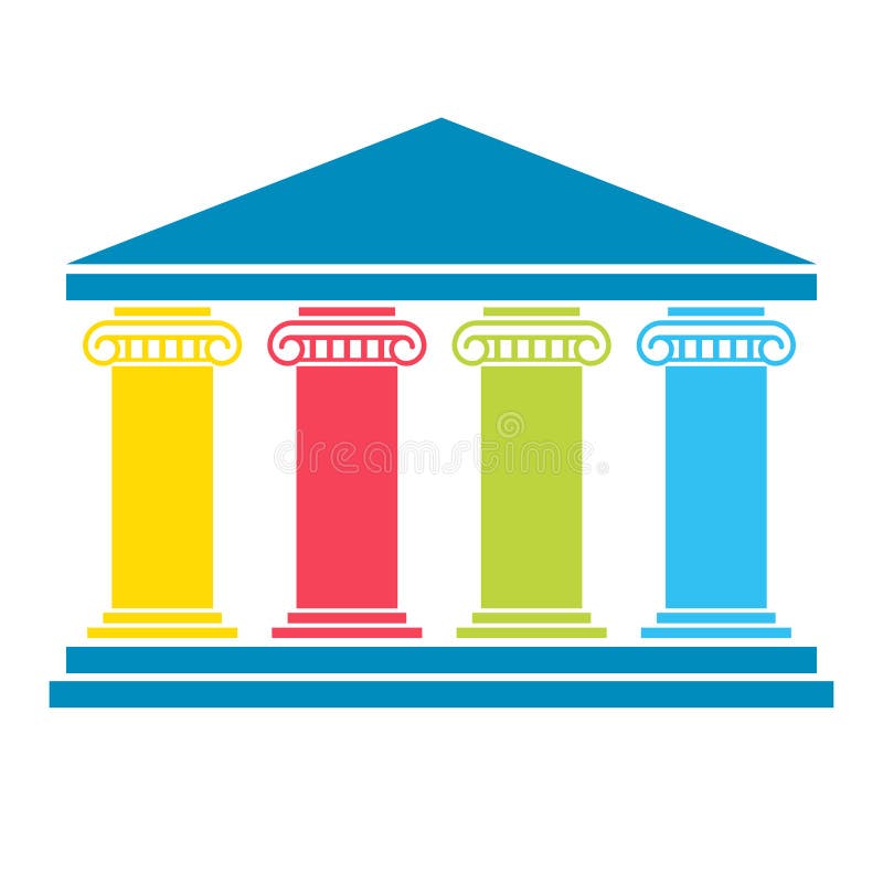 Diagramme De Quatre Piliers Illustration de Vecteur - Illustration du ...