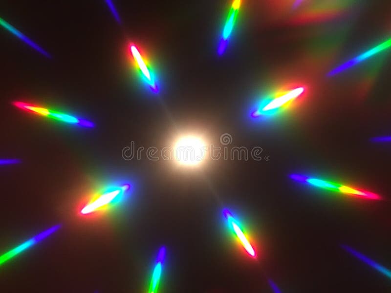 Diagramme Diffraction D'arc-en-ciel Des Verres De Diffraction Photo ...