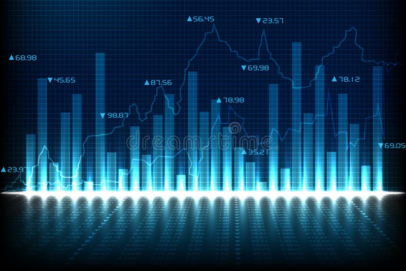 Diagramme Financier De Graphique Illustration de Vecteur - Illustration ...