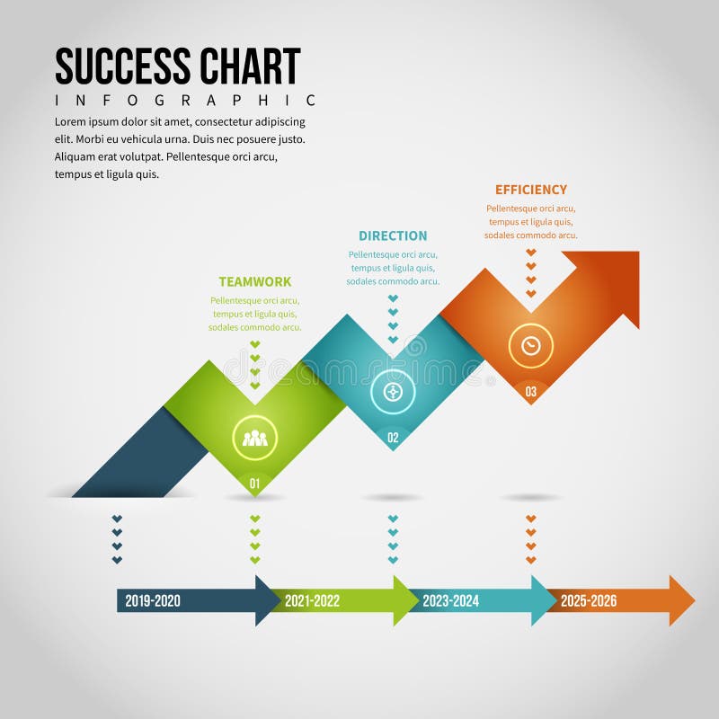 Diagramme Infographic De Succès Illustration de Vecteur - Illustration ...