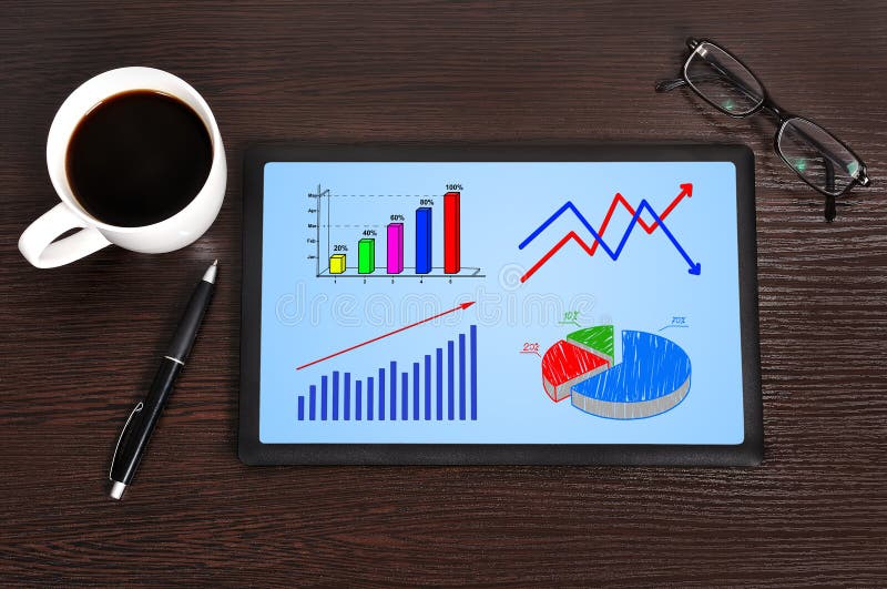 Touchpad Met Bedrijfsformule Stock Foto - Image of kaukasisch, zaken ...