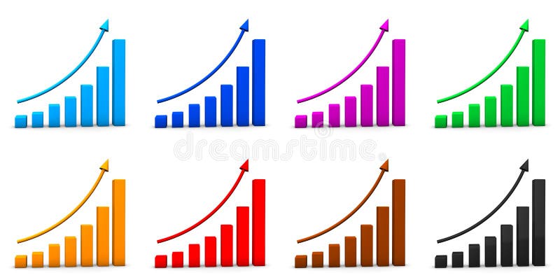 Graphiques à Barres Ascendants Photo stock - Image of graphiques ...