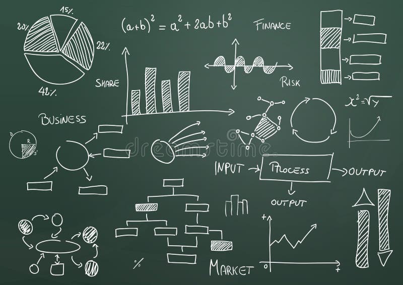 Diagrammes et diagrammes illustration de vecteur. Illustration du ...