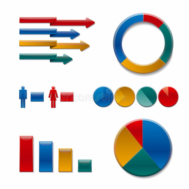 Diagrams and charts stock vector. Illustration of symbol - 205256371