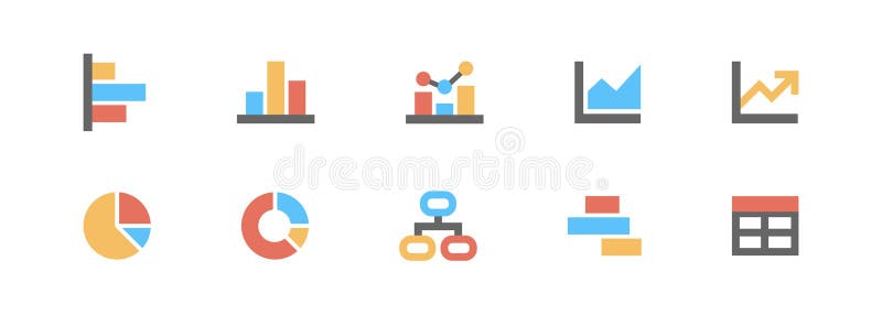 Diagrams, Graphs and Statistic Set Flat Icon. Vector Stock Illustration ... Diagrams, Graphs and Statistic Set Flat Icon. Vector Stock Illustration ...