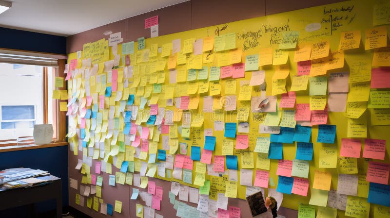 Diagrams note wall stock illustration. Illustration of note - 361640404