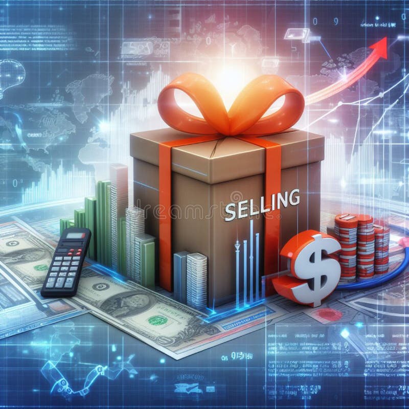 Diagrams of Selling. Business Stock Illustration - Illustration of ...