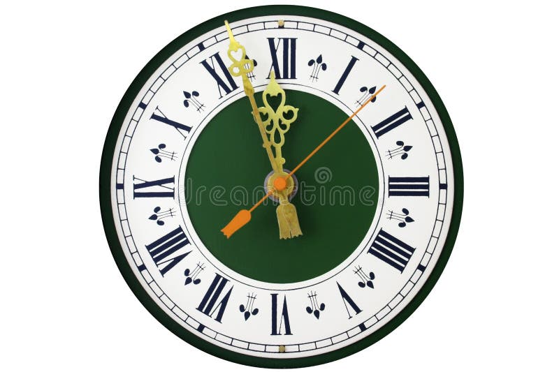 Dial of analog clock stock image. Image of pressure, aged - 1571543